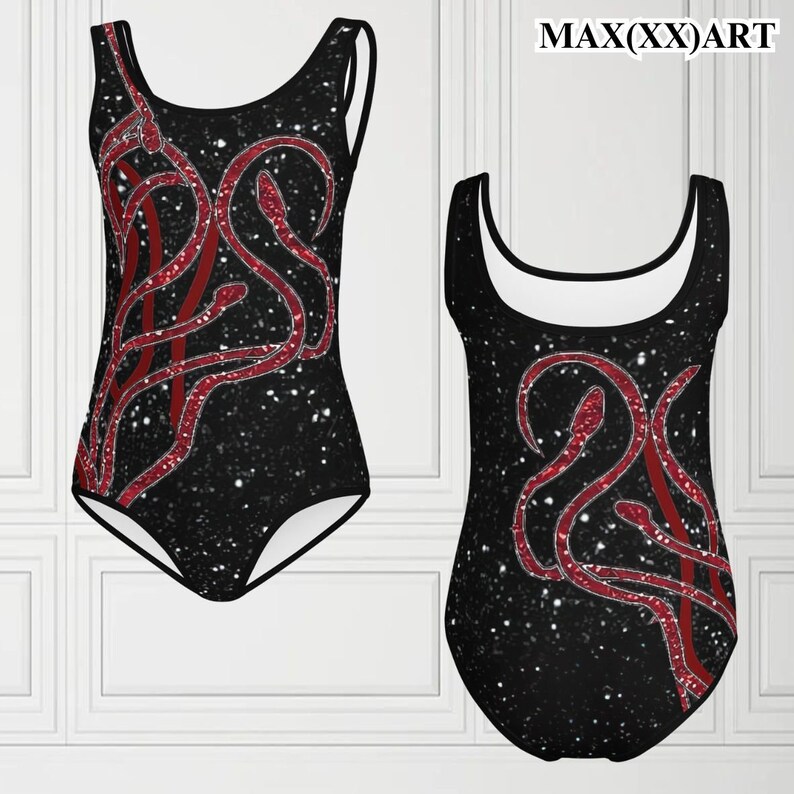 Taylor Red Snake Kids One-piece Bodysuit/swimsuit, Era's Tour ...