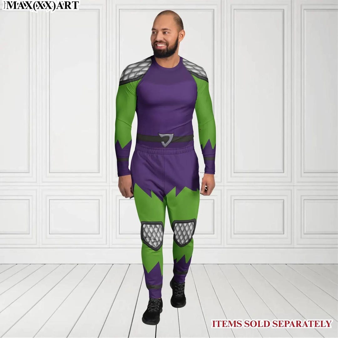 Men's Goblin Seperates Rash Guard + Slim Fit Joggers Green Goblin Super ...