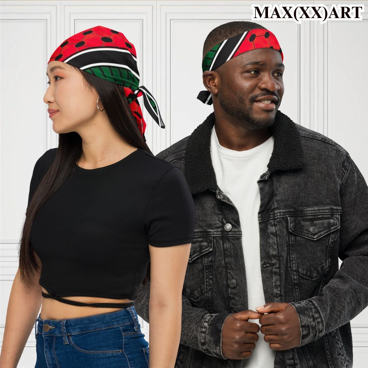 Free Palestine Gaza Watermelon Keffiyeh Scarf Pro Palestine Peace ...