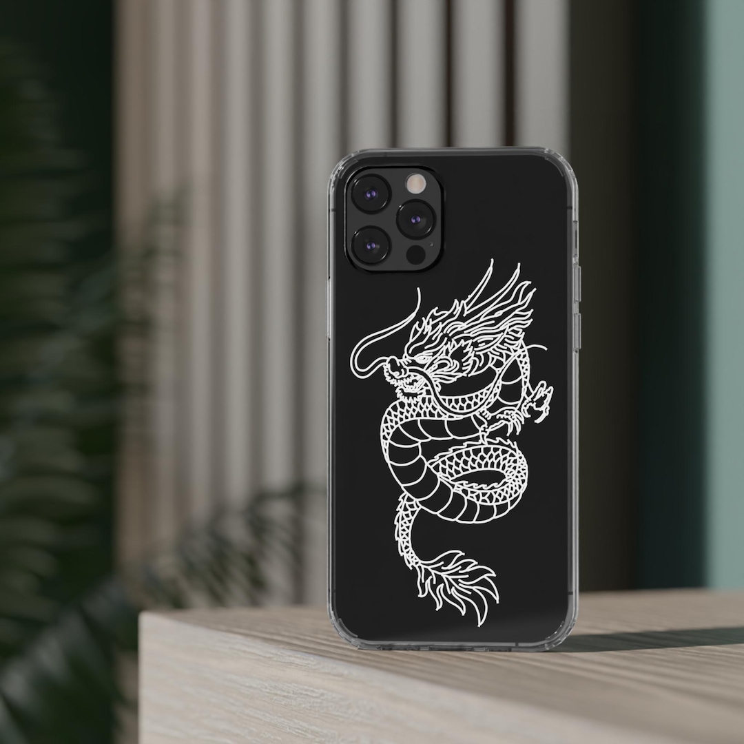 Mythical Japanese Dragon Aesthetic Phone Case Cover for iPhone 11 12 13 ...