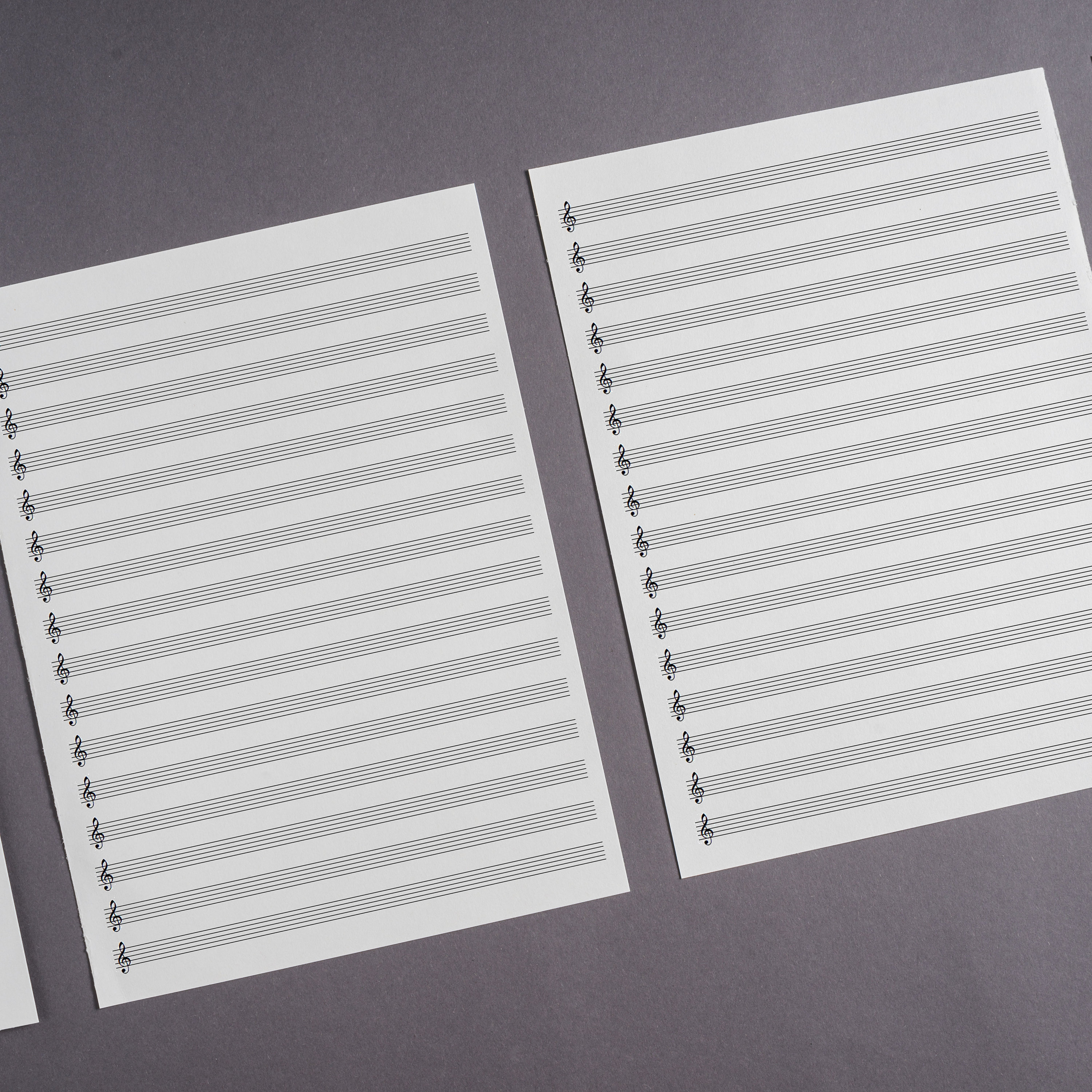 Printable Blank Music Sheet, 16 Lines A4/letter Size, Treble Clef ...