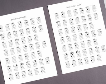 Blank Chord Charts for Guitar , Download and Print, Standard U.S ...