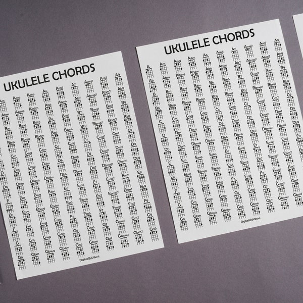 Ukulele Chords - Etsy