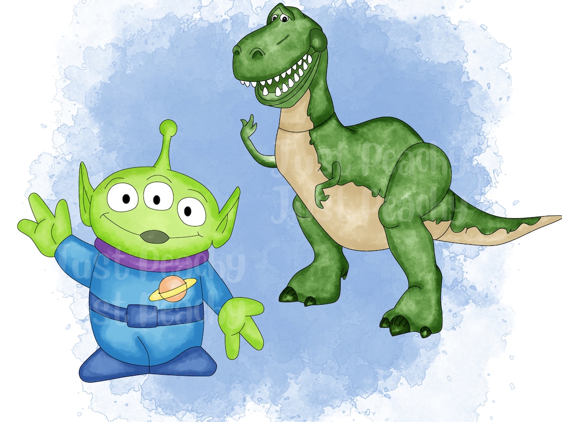 Toy Story Watercolor Watercolor Clipart, Cute Cartoon Illustration ...