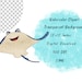 Mr Ray From Finding Nemo Watercolor Clipart, Cute Cartoon, Dory, Under ...