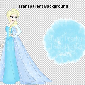 Clipart de acuarela de Elsa Frozen: archivos PNG (descarga digital ...