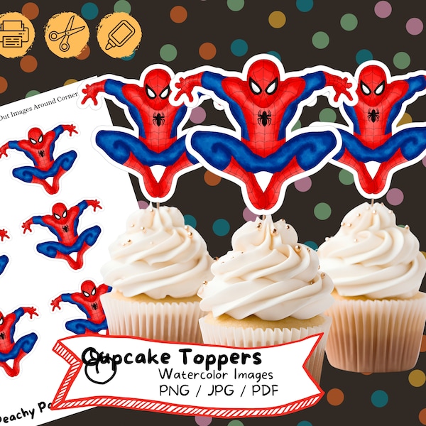 Spiderman Spider Topper - Etsy