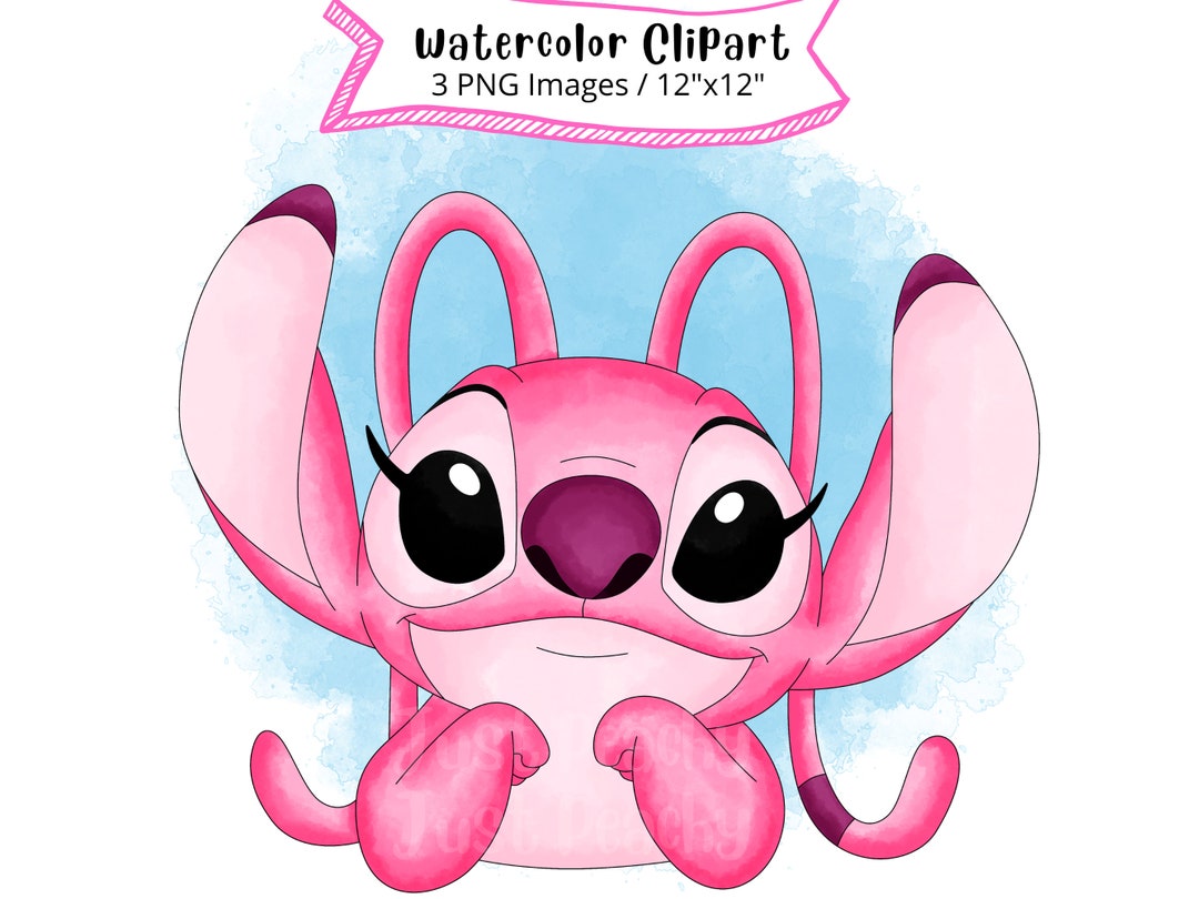 Angel Watercolor Clipart Set, Cute Cartoon, PNG, Transparent Background ...