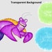 Tamatoa From Moana Hand Drawn Watercolor Clipart Set, Cute Cartoon ...