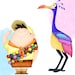 UP Watercolor Clipart Set: Cartoon Characters, Balloon House (PNG ...