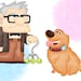 UP Watercolor Clipart Set: Cartoon Characters, Balloon House (PNG ...