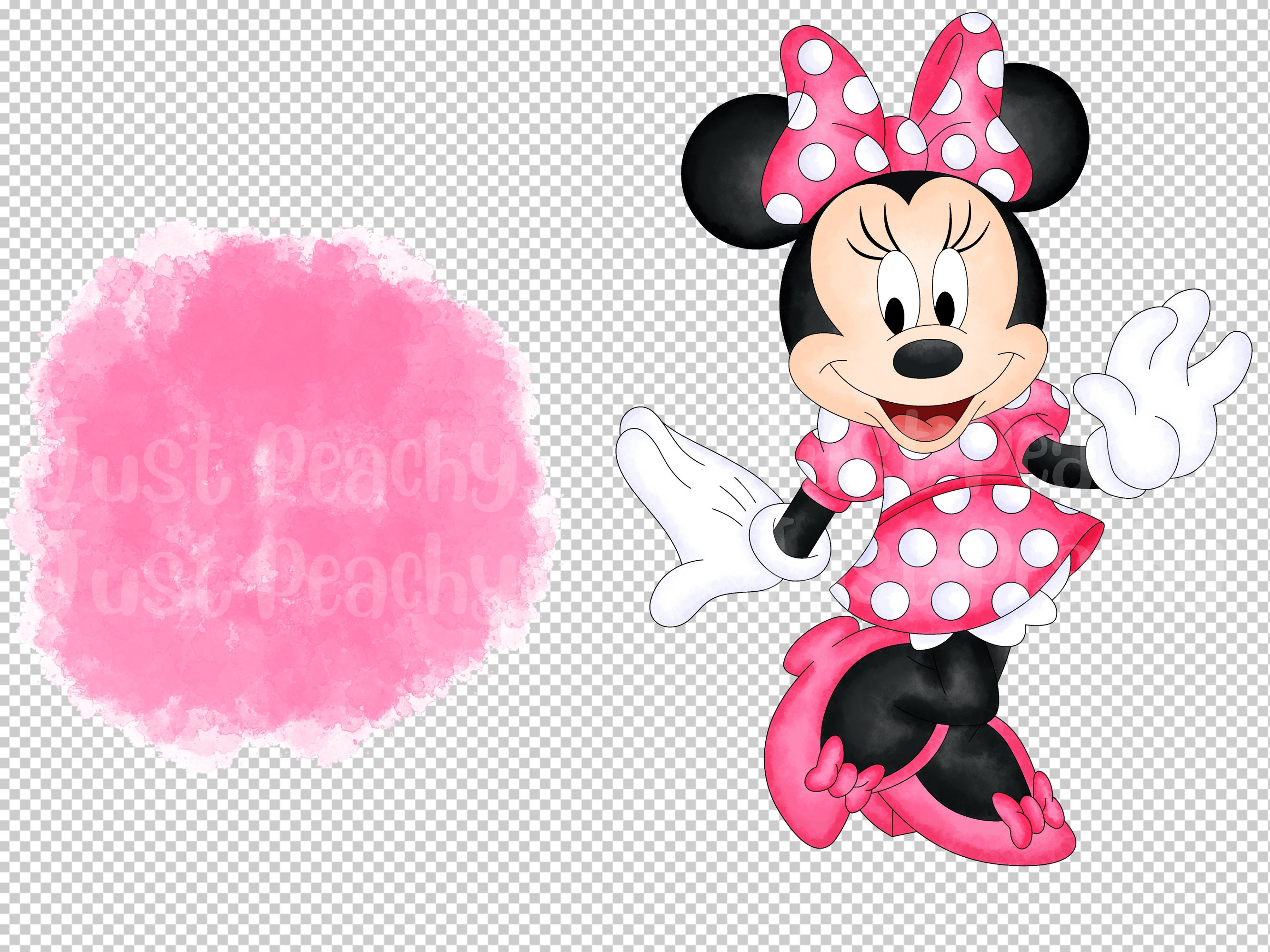 Dibujo De Dibujos Animados De Minnie Mouse