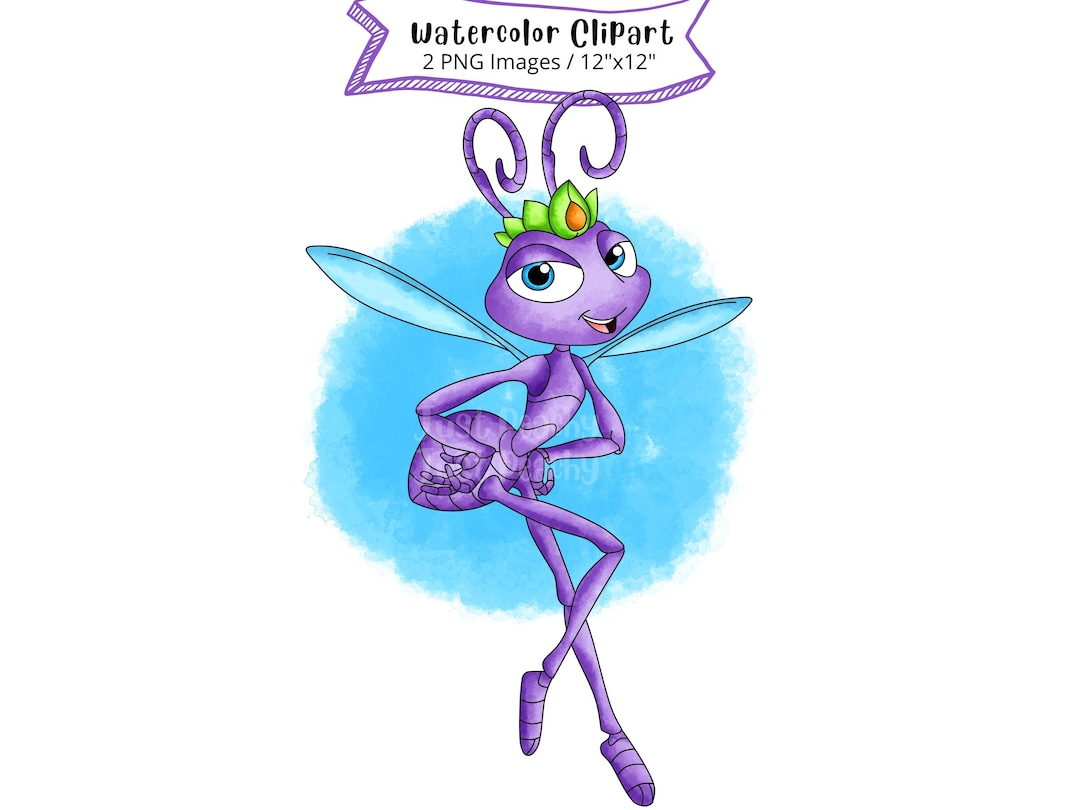 Princess Atta Watercolor Clipart, A Bug's Life PNG (digital Download ...