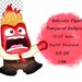 Anger From Inside Out Watercolor Clipart Set, Cute Cartoon, PNG, High ...