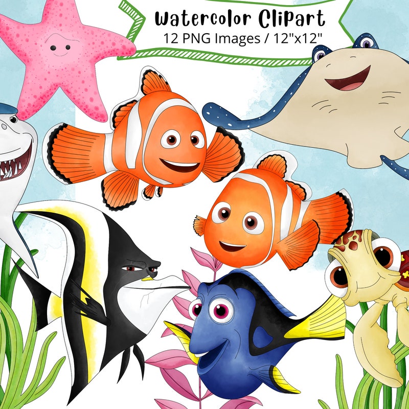 Nemo Paper Background - Etsy