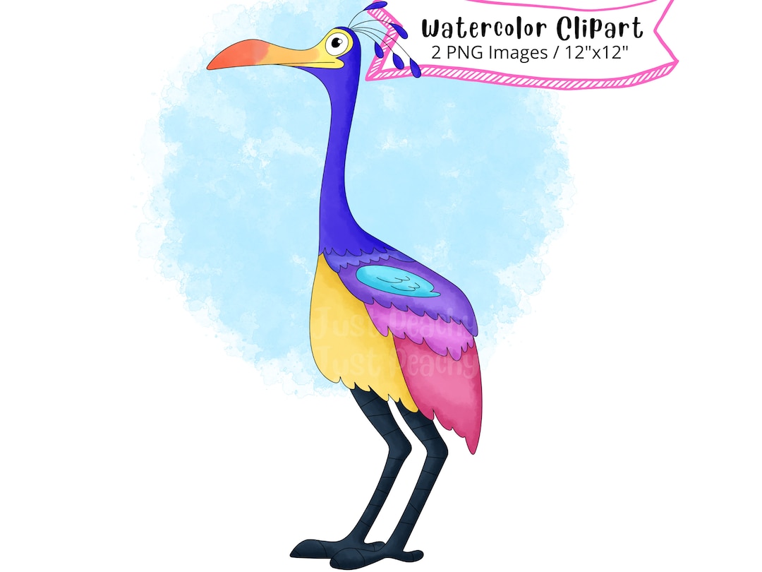 Kevin From UP Hand Drawn Watercolor Clipart, PNG, High Resolution, Transparent Background, Cute ...