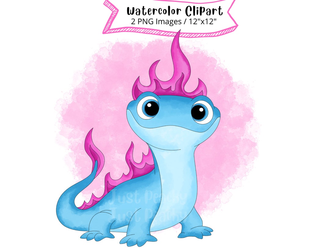 Bruni From Frozen Hand Drawn Watercolor Clipart, PNG, High Resolution ...