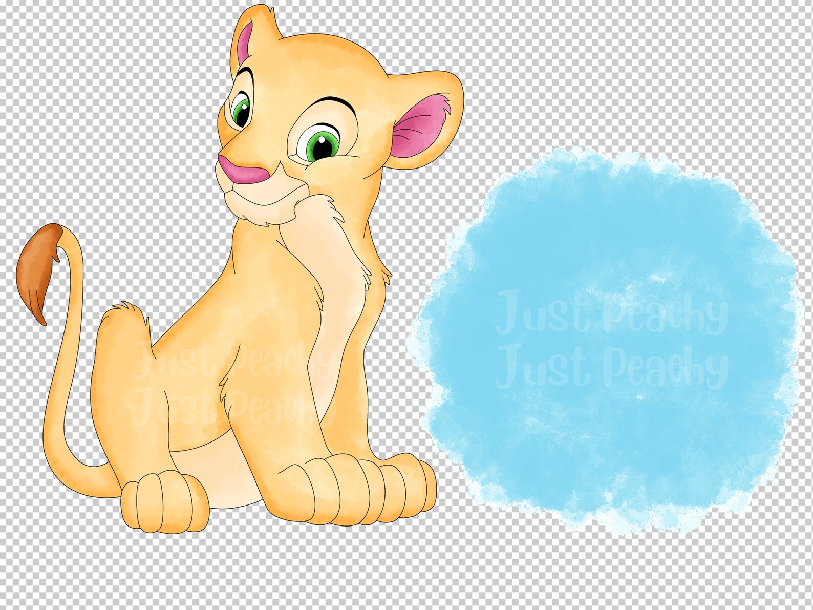 Nala From Lion King Hand Drawn Watercolor Clipart Set, PNG, High ...