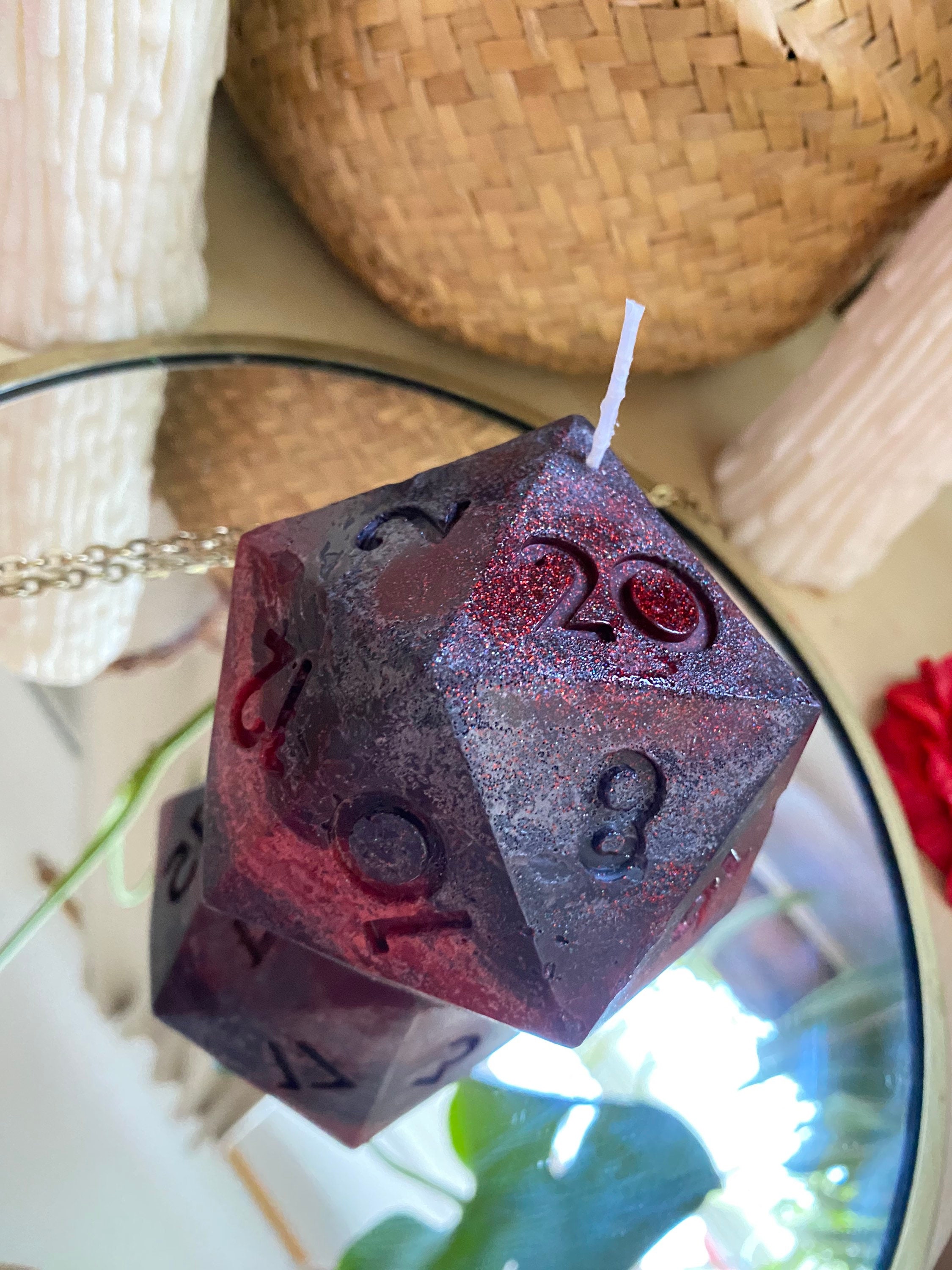Dungeons and Dragons D20 Candle Dice Handmade Vegan Candle in Soy Wax RPG and Geek Homewear - Etsy