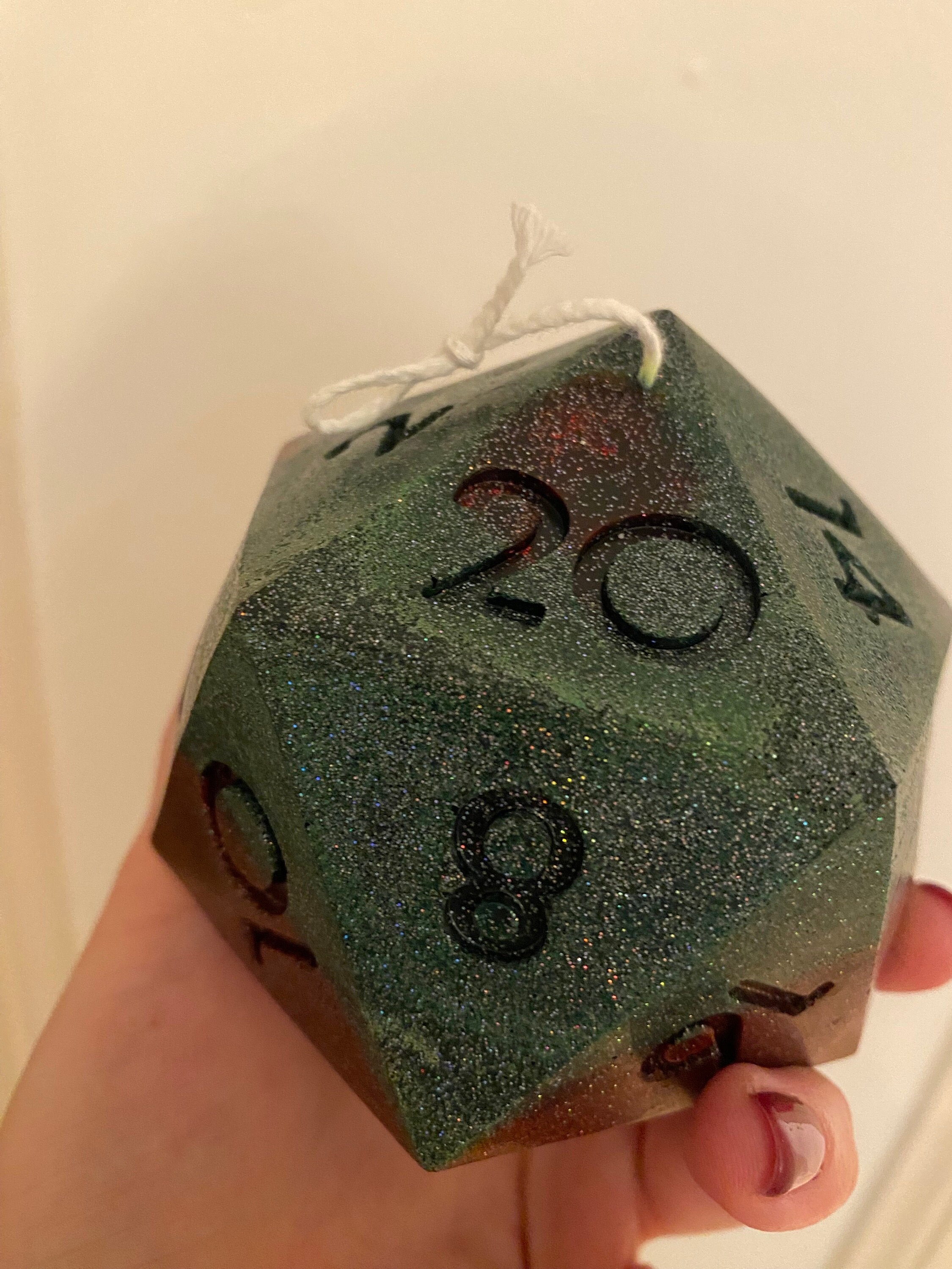 Dungeons and Dragons D20 Candle Dice Handmade Vegan Candle in Soy Wax RPG and Geek Homewear - Etsy