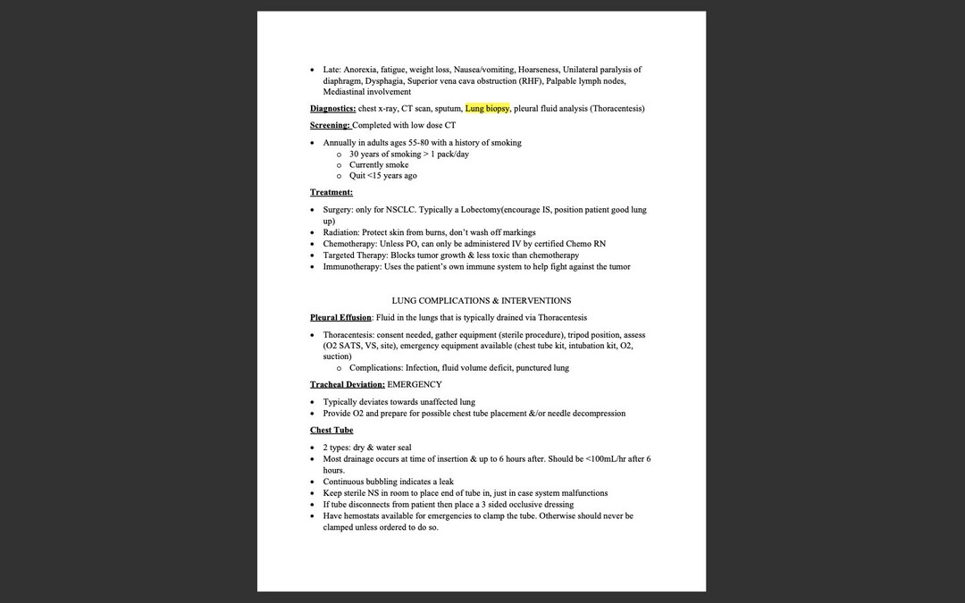 13-page Comprehensive Respiratory Care + Medication List Study Guide ...