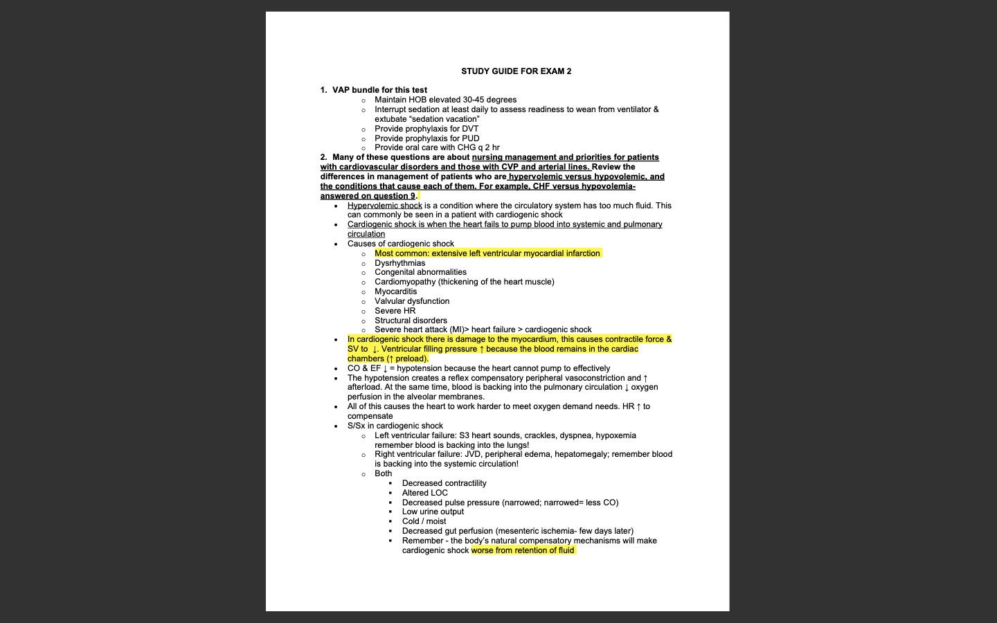 106-page Comprehensive Critical Care Study Guides + Medication List ...