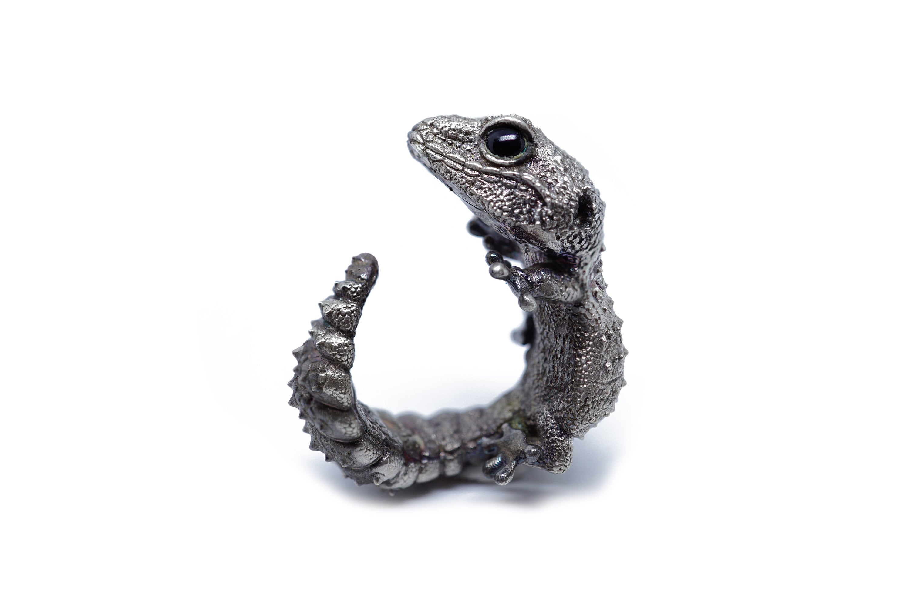 Lizard Ring Leopard Gecko Punk Gift Gothic Ring Adjustable Antique ...
