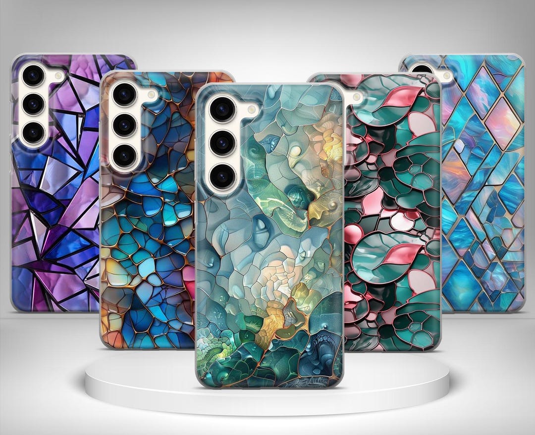 Stained Glass Phone Case Aesthetic Cover for Samsung Galaxy S25 Ultra ...