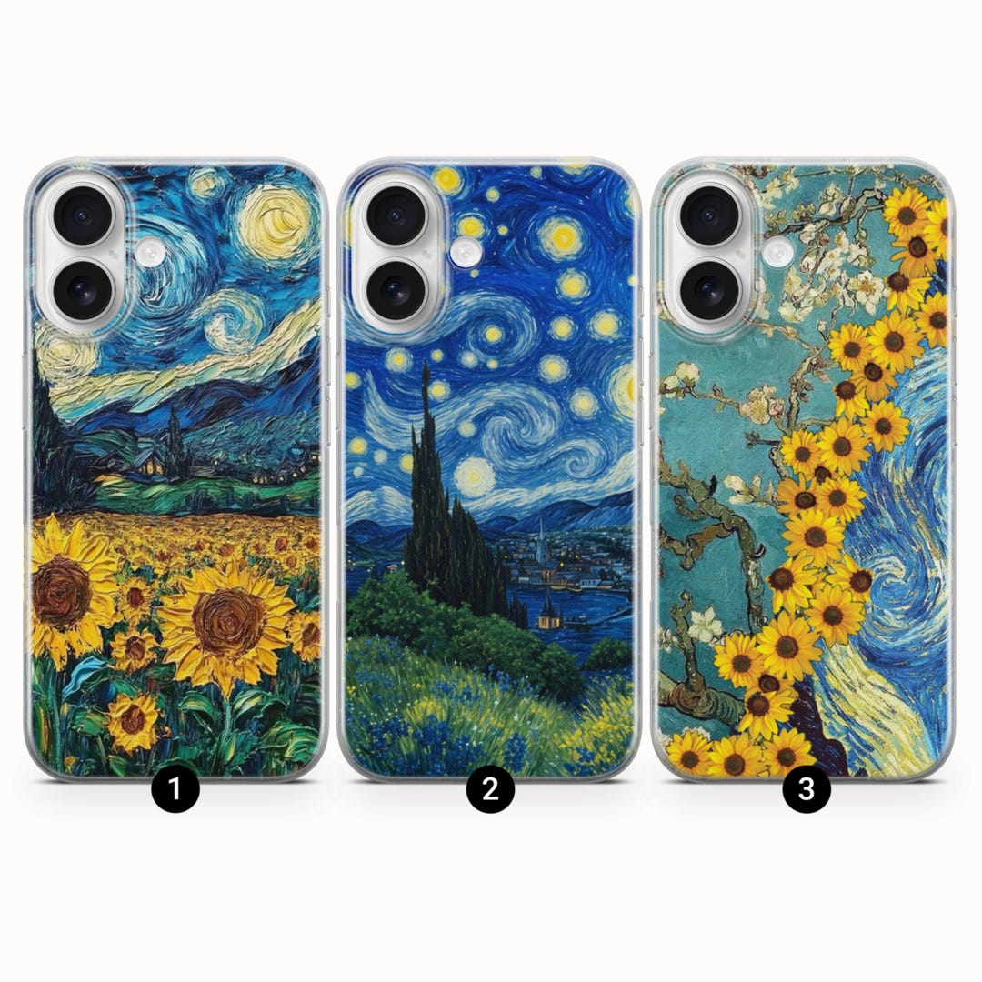 Vincent Van Gogh Phone Case Art Cover for iPhone 17 Pro Max, 16e, 15 ...