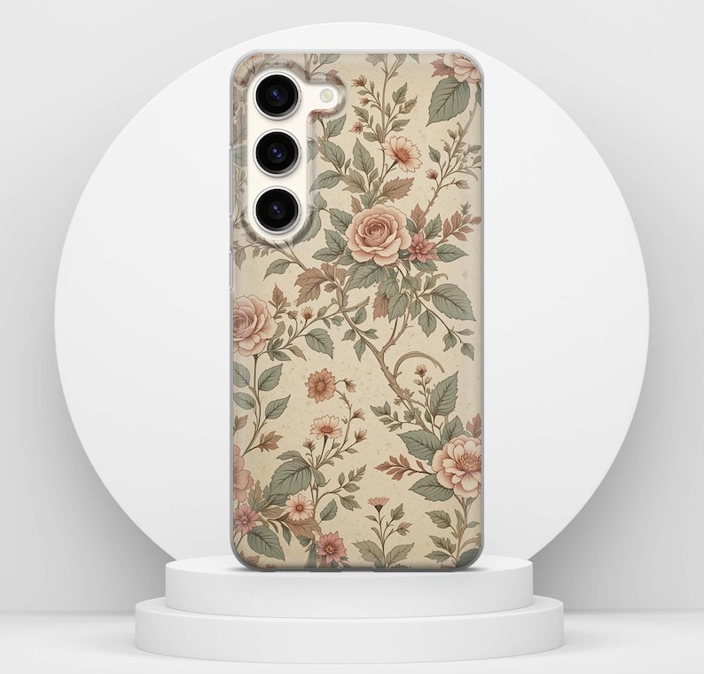 Vintage Flowers Phone Case Floral Cover for Samsung Galaxy S26 Ultra ...