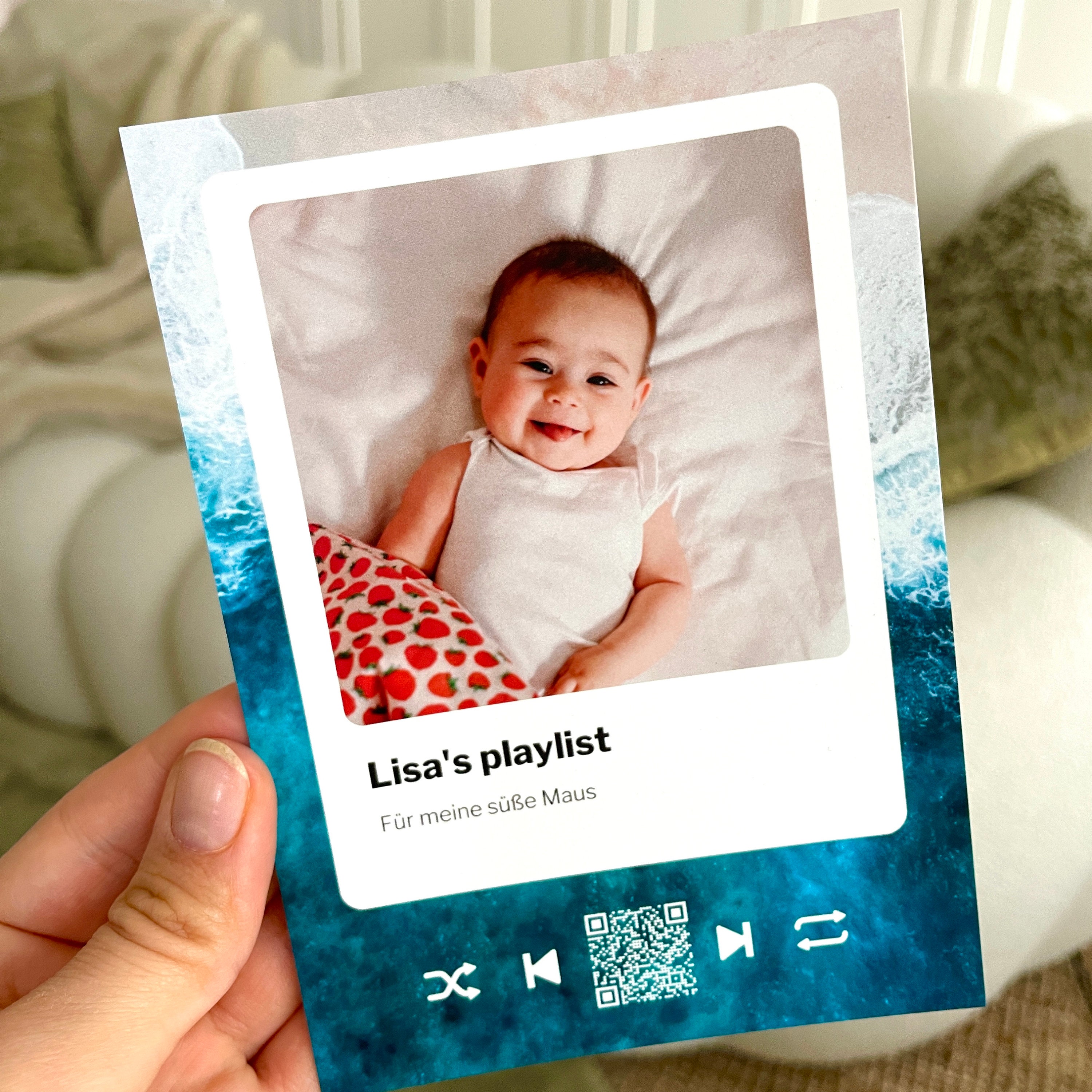 Personalisierte Karte mit eurem Song | Spotify | Song QR Code | Song ...