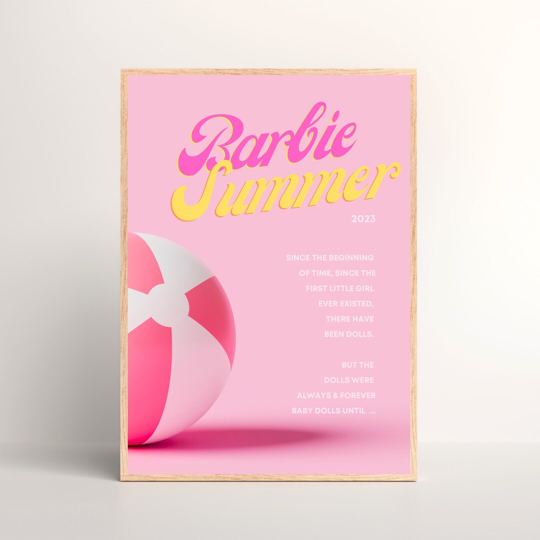 Barbie Summer Poster From Limited Edition Trendy Gift Idea for ...