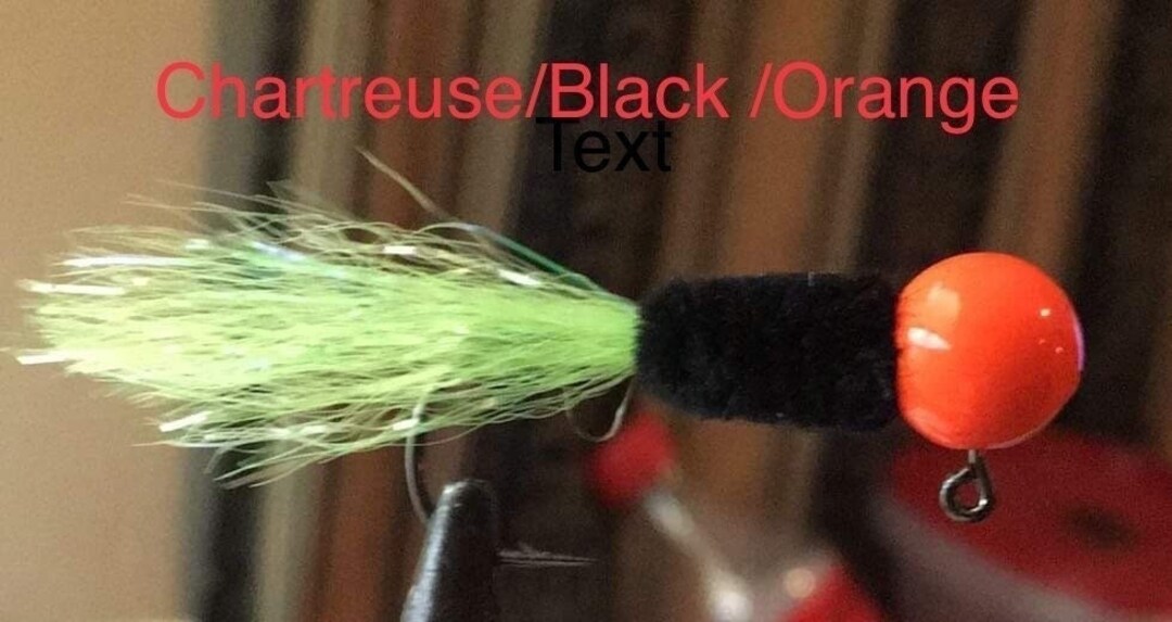 Crappie Jig - Chartreuse, Black, Orange - Etsy