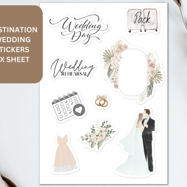 Wedding Scrapbook Stickers - Etsy