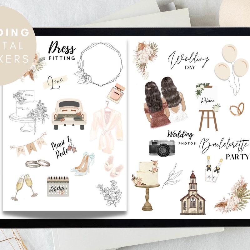 Wedding Stickers - Etsy