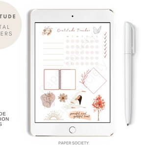 Gratitude Goodnotes Stickers, Gratitude Journal, Grateful Stickers ...