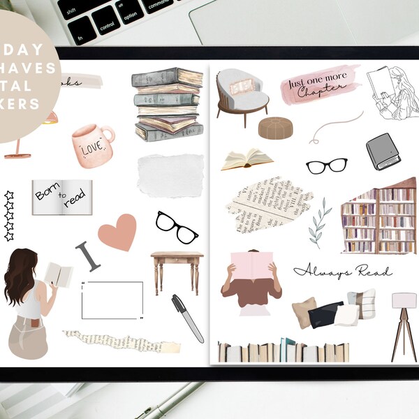Reading Journal Stickers - Etsy