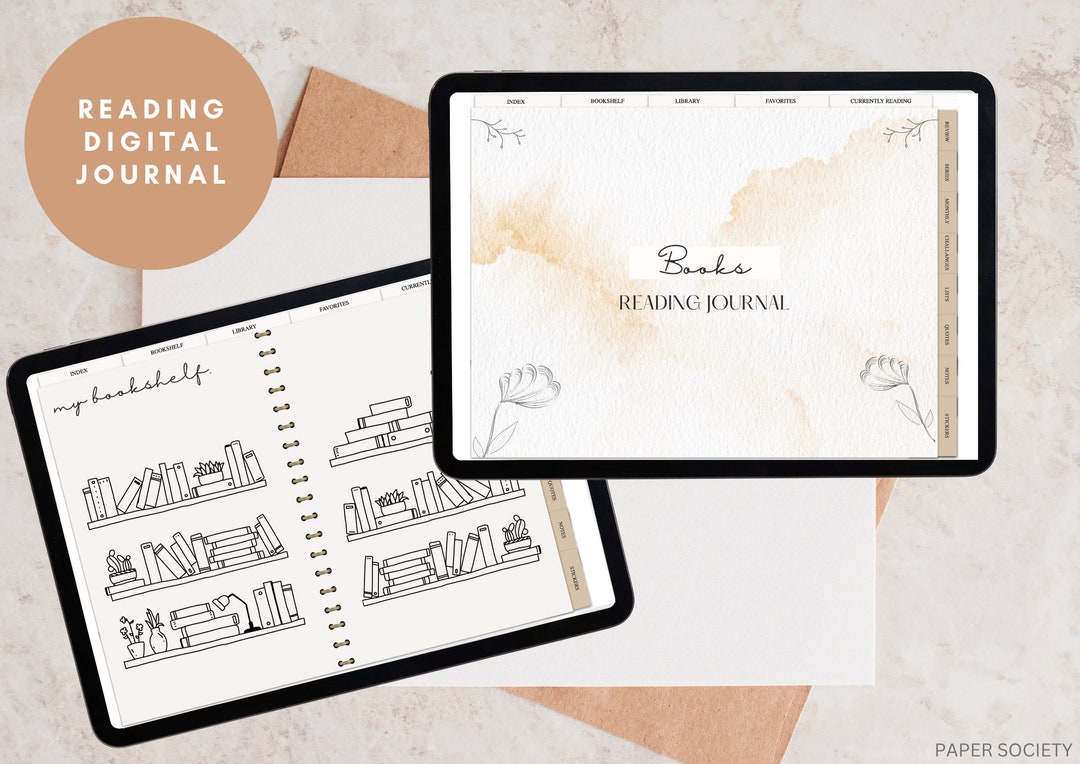 Goodnotes Digital Reading Journal,reading Planner, Reading Tracker ...