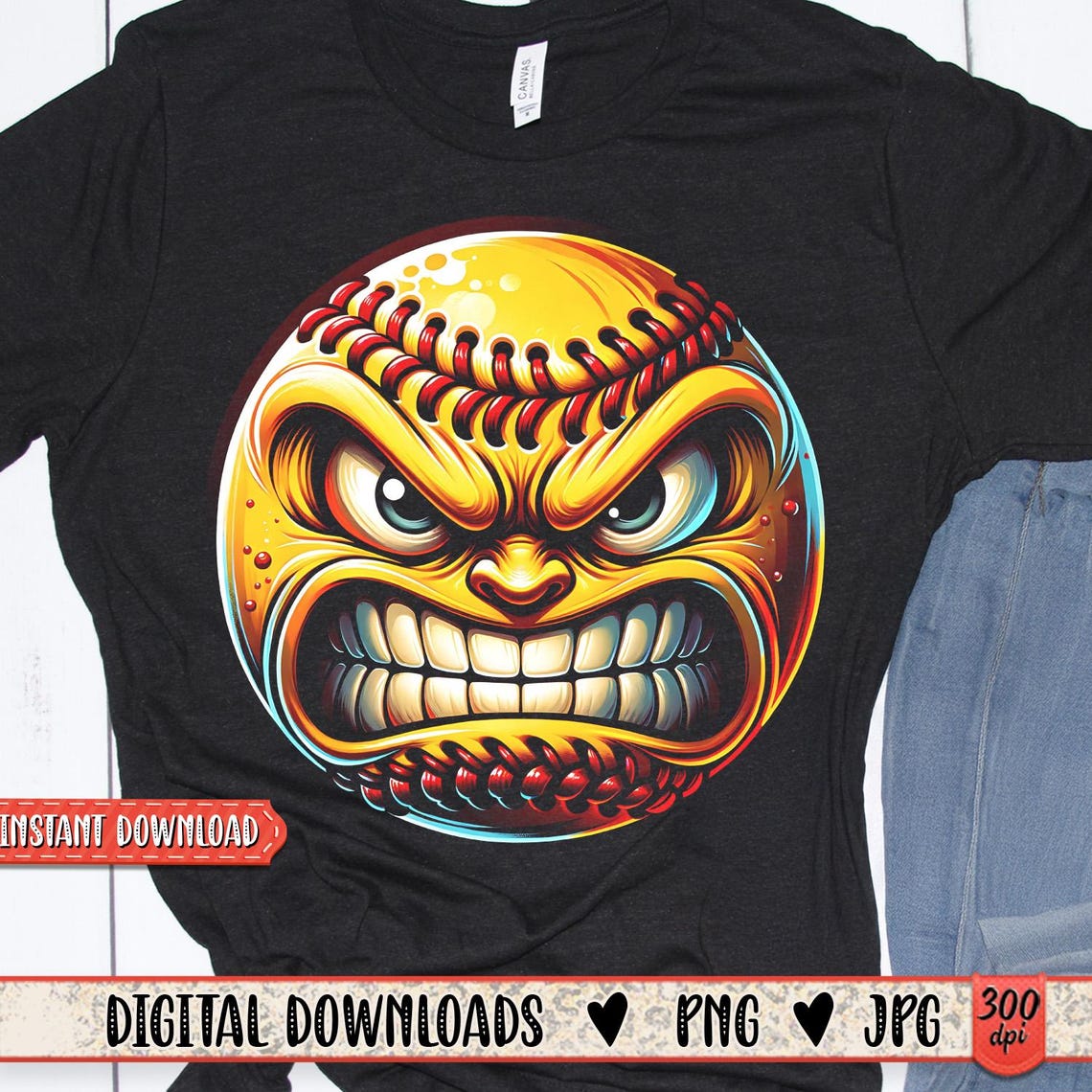 Angry Baseball Face Png | Mad Baseball Face Png | Fierce Baseball Face ...