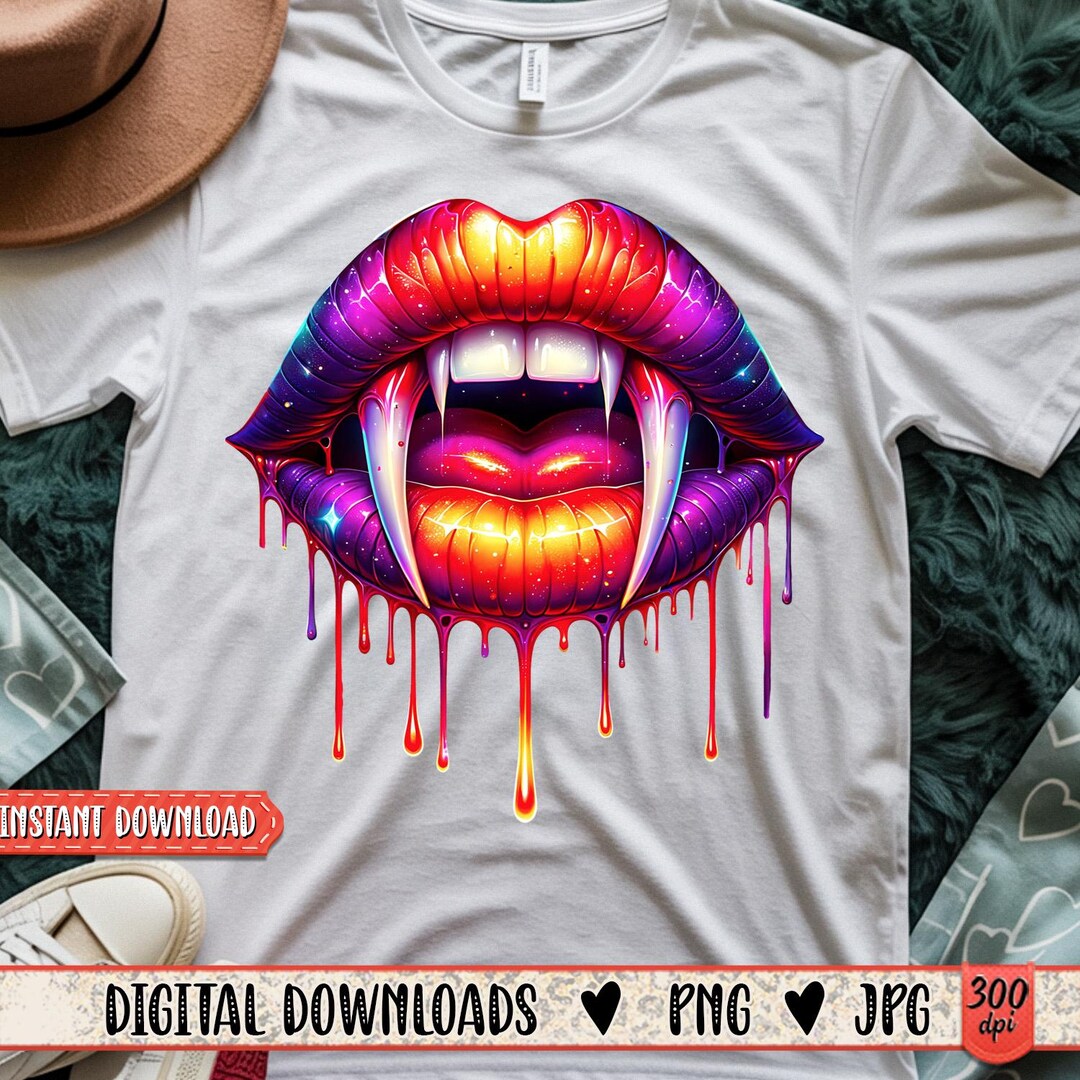 Vampire Lips Png | Red Vampire Lips Png | Gothic Graffiti Mouth Png ...