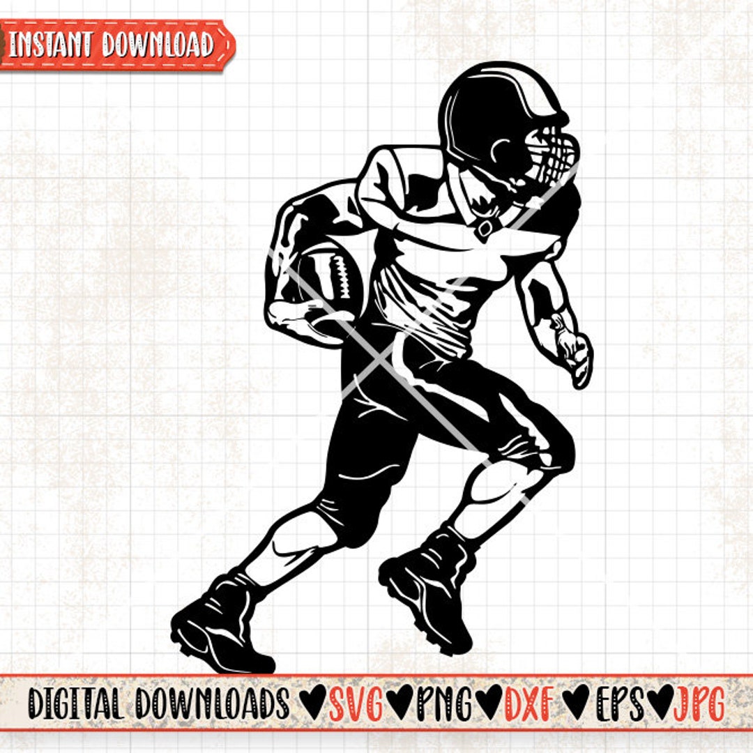 Football Svg | Game Day Clipart | Football Player Cutfile | Goalkeeper ...