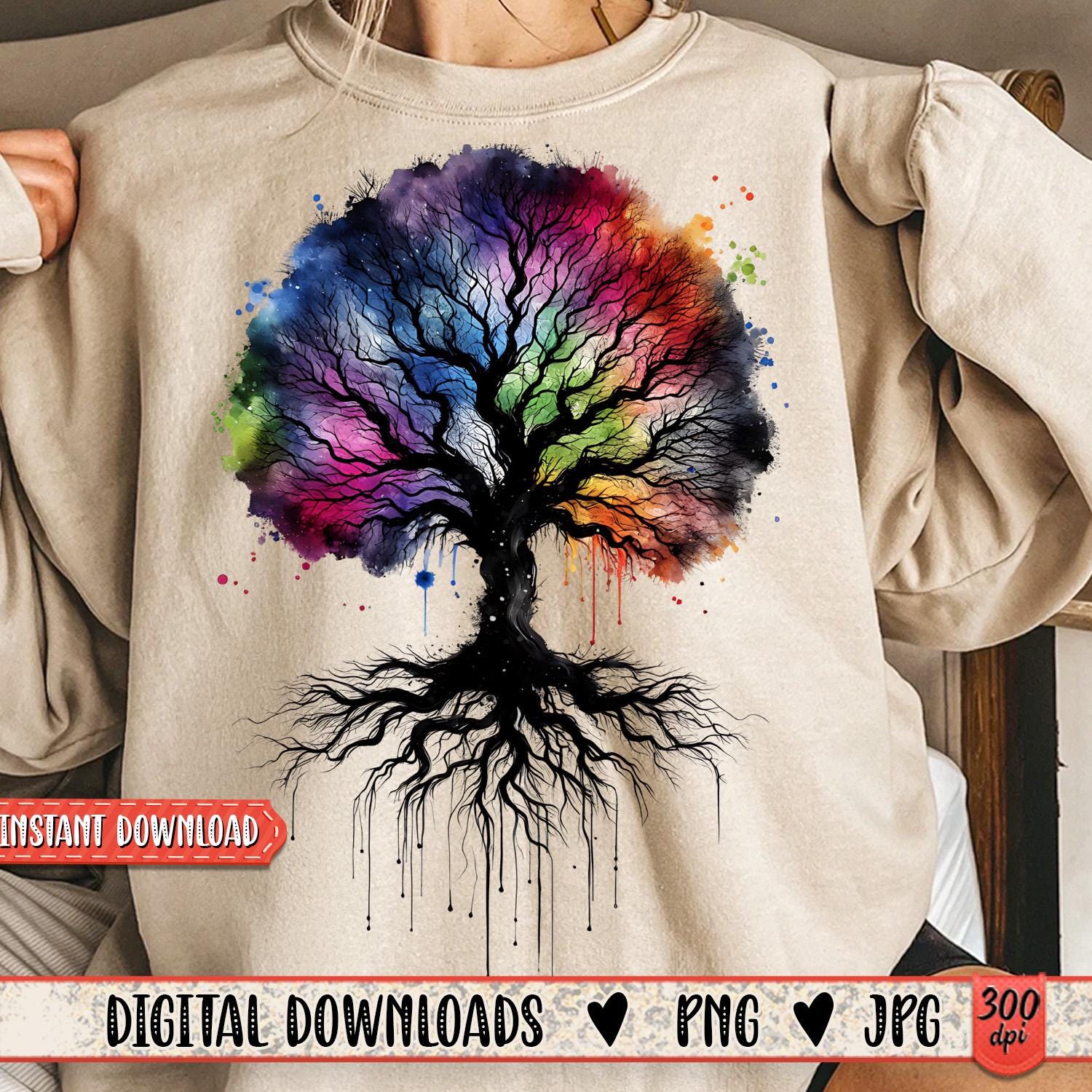 Mystical Tree Png | Tree of Life Png | Rainbow Tree Png | Colorful Tree ...