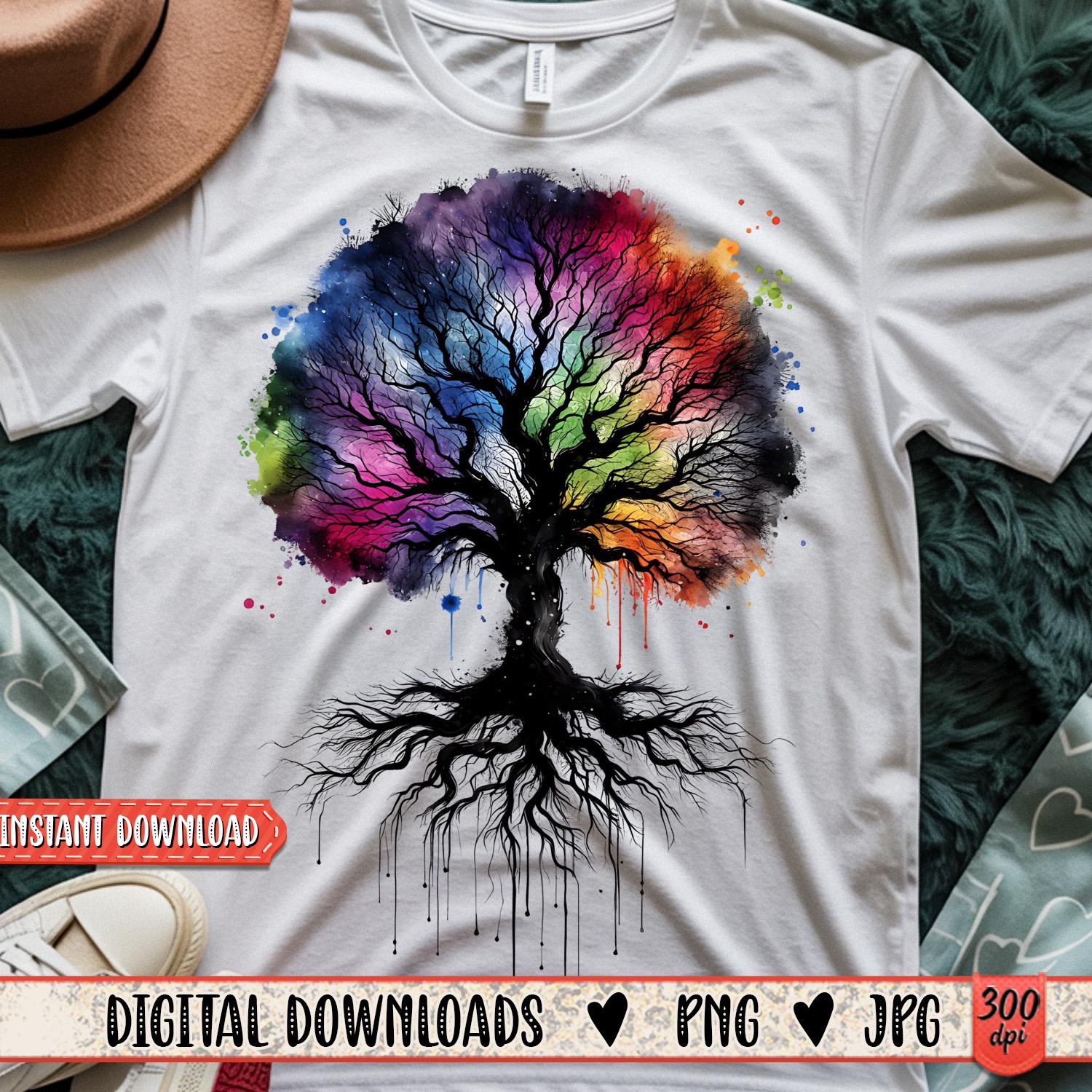 Mystical Tree Png | Tree of Life Png | Rainbow Tree Png | Colorful Tree ...