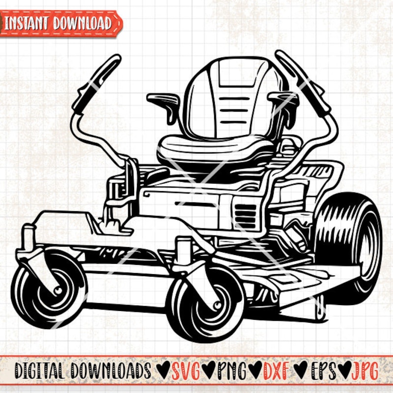 Zero Turn Clipart - Etsy