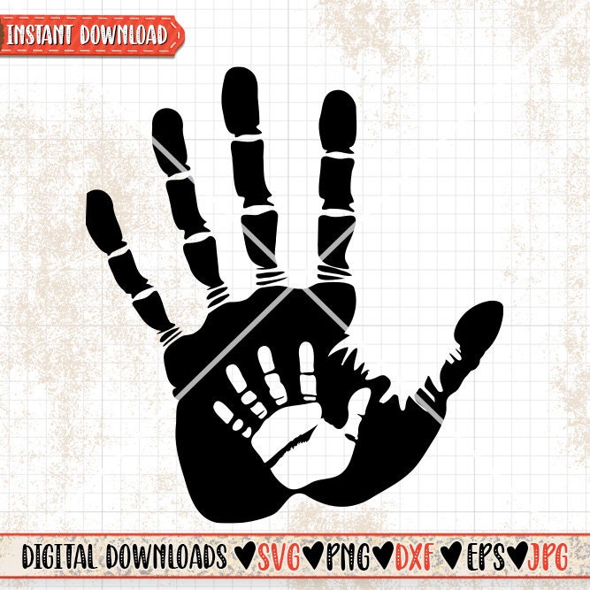 Father Baby Hands Svg Father's Day Shirt Png Like Papa Like Son Cutfile ...