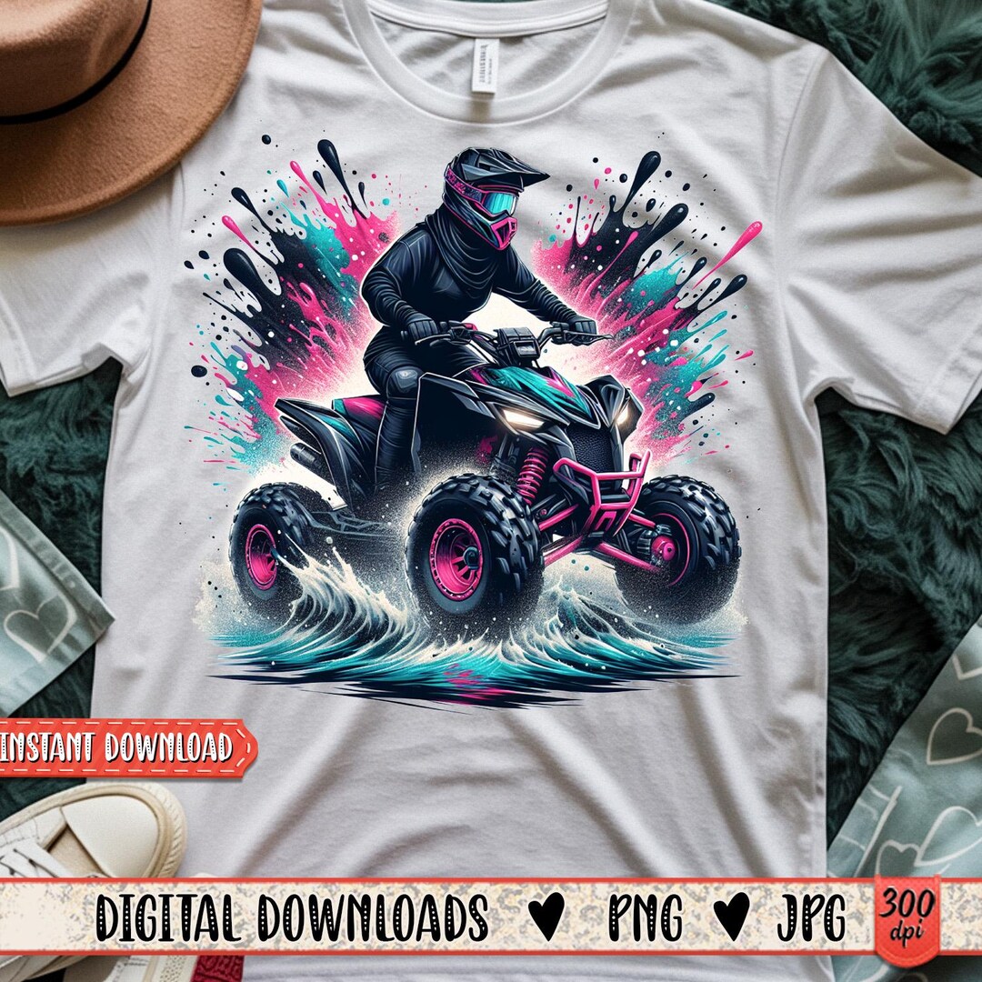 ATV Rider Png | off Road Adventure Png | Black Atv Png | Color Splash ...