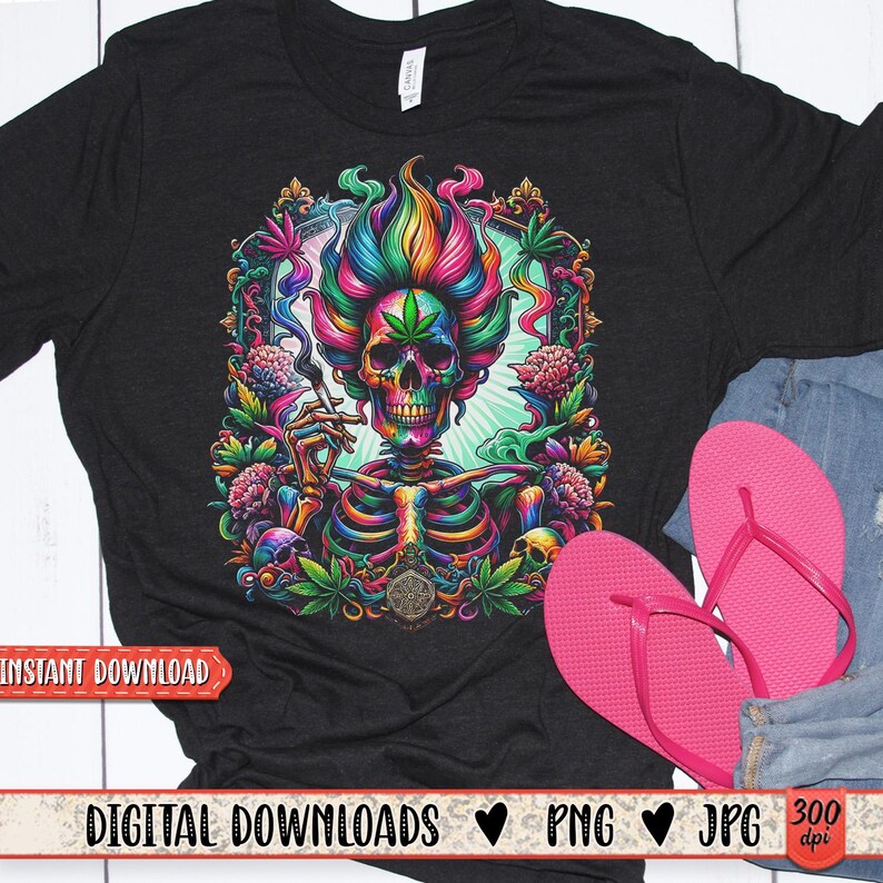 Weed Skull Png | 420 Shirt Png | Smoking Joint Clipart | Rasta Dope ...