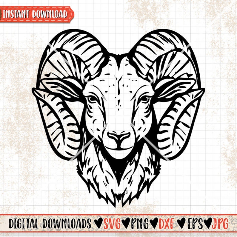 Ram Svg | Bull Clipart | Western Cutfile | Longhorn Stencil | Cowboy ...