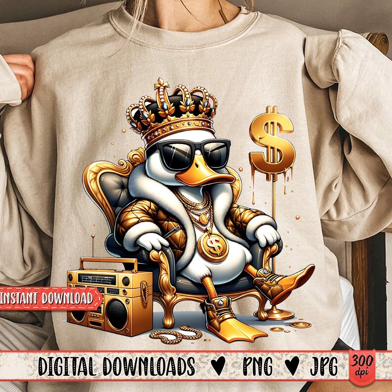 Gangsta Duck Png | Cool Duck Png | Money Gangsta Duck Png | Cash and ...
