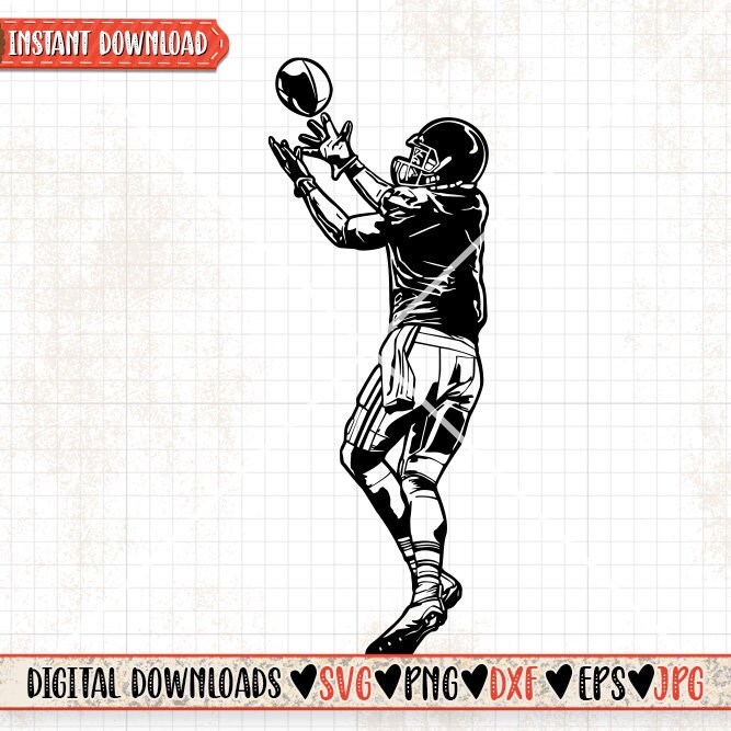 Football Svg | Game Day Clipart | Football Player Cutfile | Goalkeeper ...